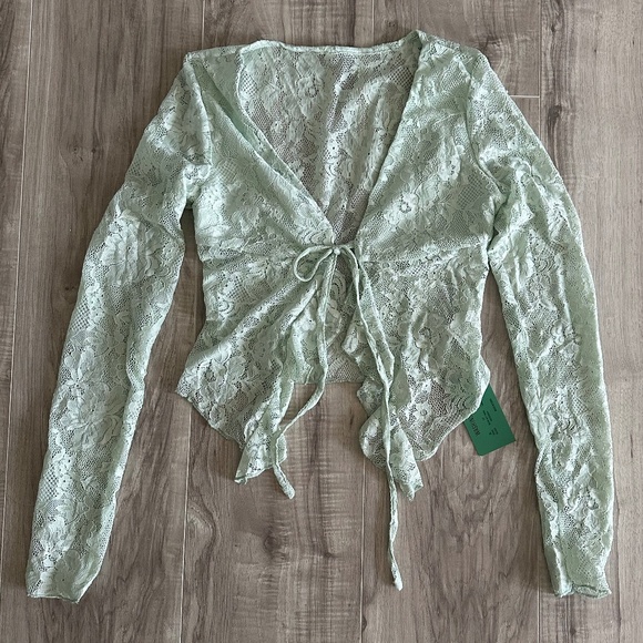 Tops | Y2k Tie Front Top | Poshmark